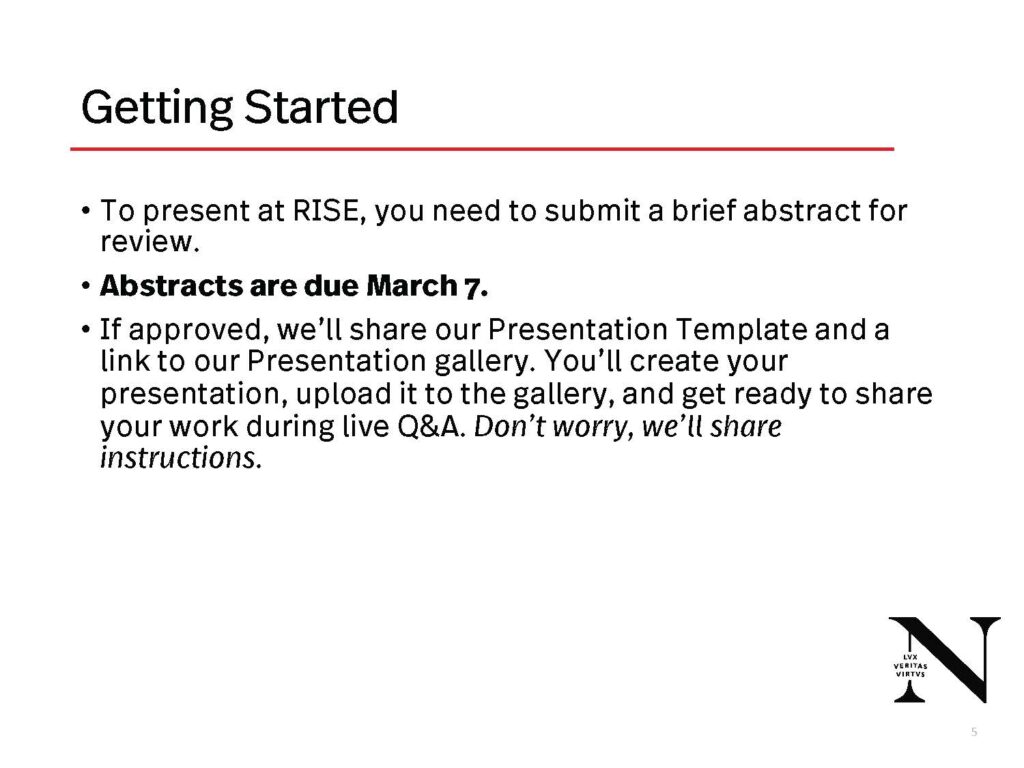 RISE 2022: Submit Your Abstract, Save the Date | Undergraduate Research ...