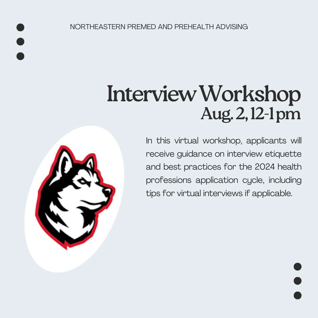 2024 Application Workshops | Interview Workshop | PreMed and PreHealth ...